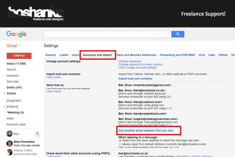 'Send Mail As' with Gmail - Fixing the Authentication Failed Error ...